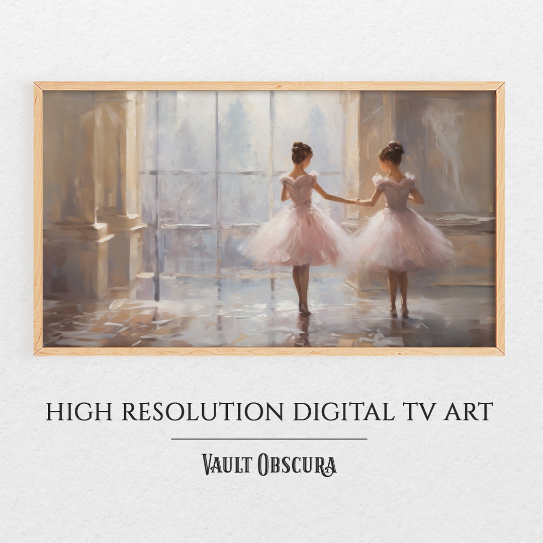 Vintage Ballet Frame TV Art | Degas Style Artwork | High-resolution ...