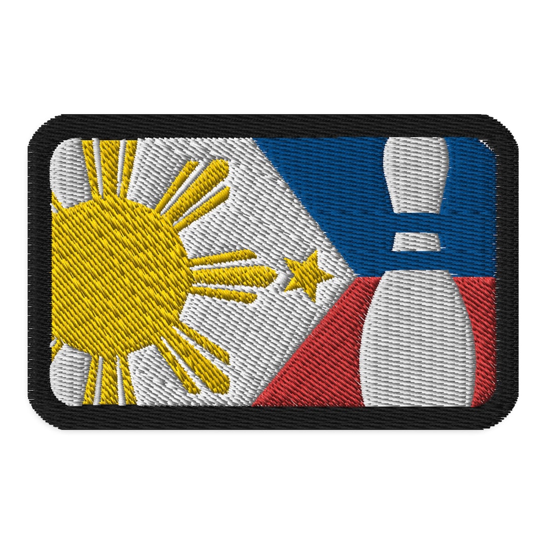 Pinoy Bowling Embroidered Rectangle Patch - Etsy