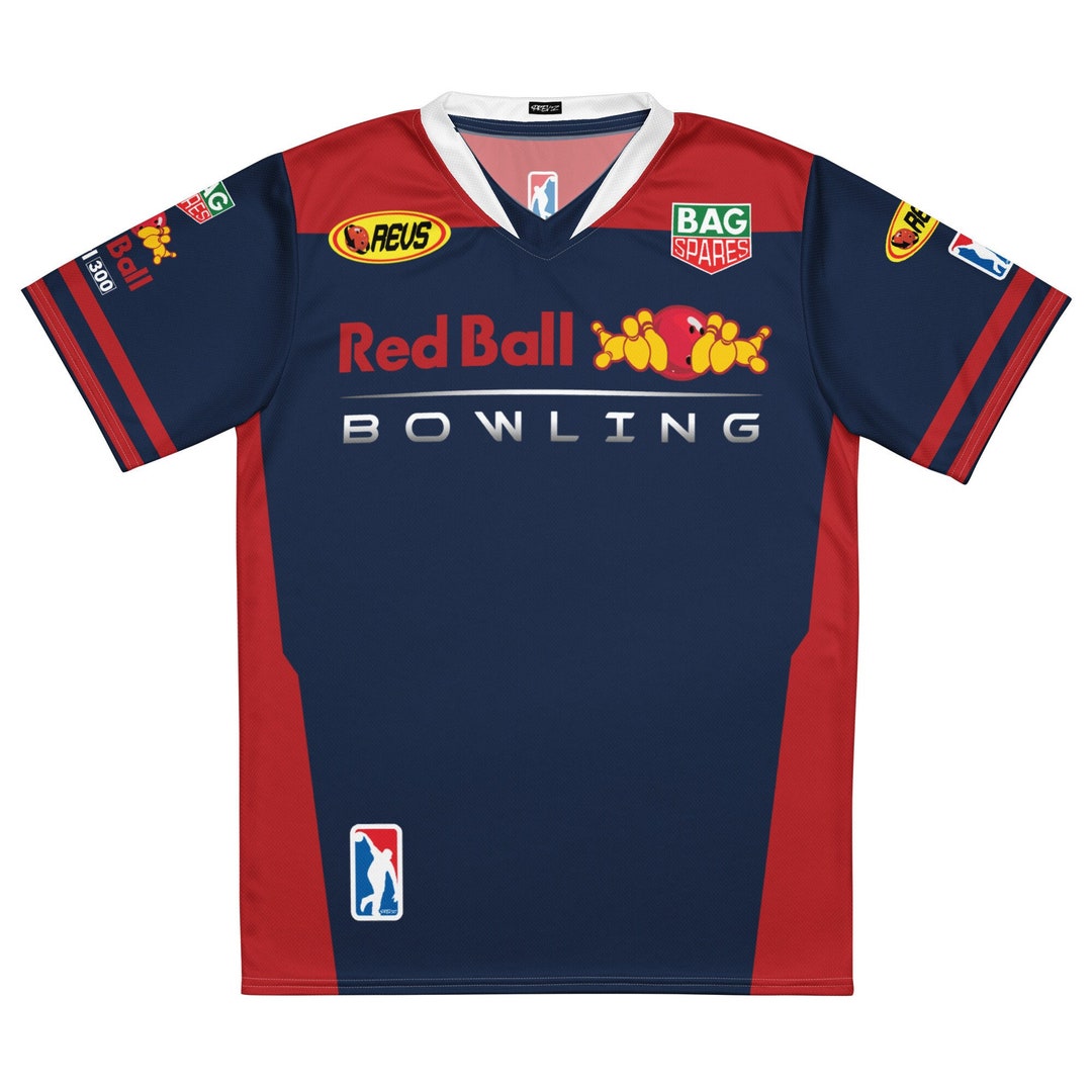 Red Ball Bowling Team Jersey Red - Etsy