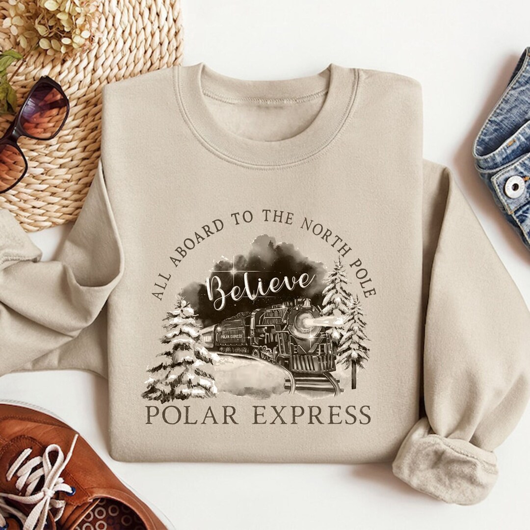 Polar Express Shirt North Pole Christmas Train Shirt - Etsy