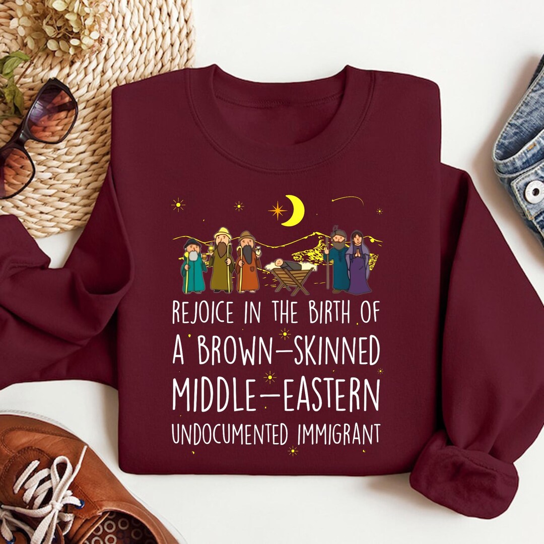 Rejoice in the Birth of A Brown Skinned Middle Eastern Shirt - Etsy