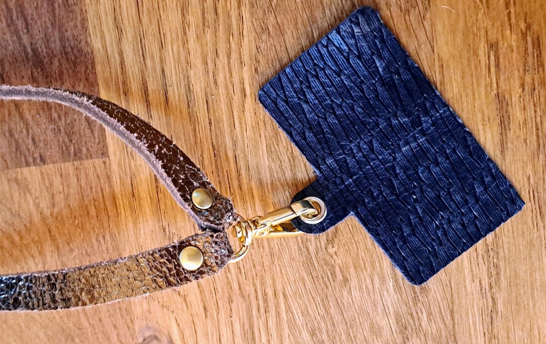 Universal Adapter Patch for Smartphone Cord in Upcycled Leather Shades ...