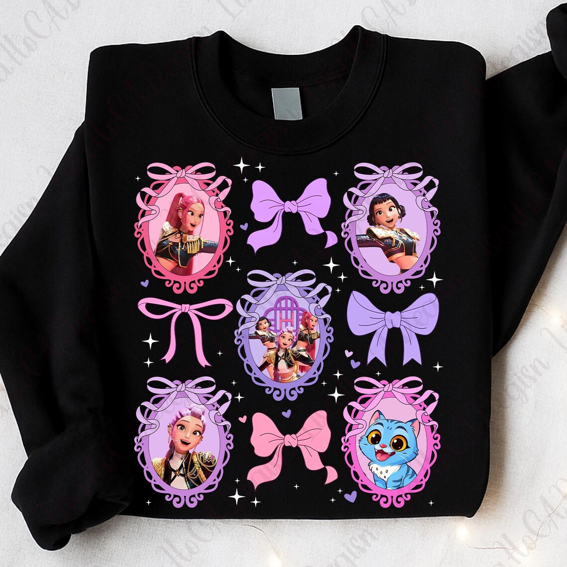 Kpop Demon Hunters Huntrix Mirror Style Png, Kpop Demon Hunters Png ...