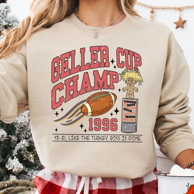 Geller Cup Champion PNG, Funny Thanksgiving Football Design ...