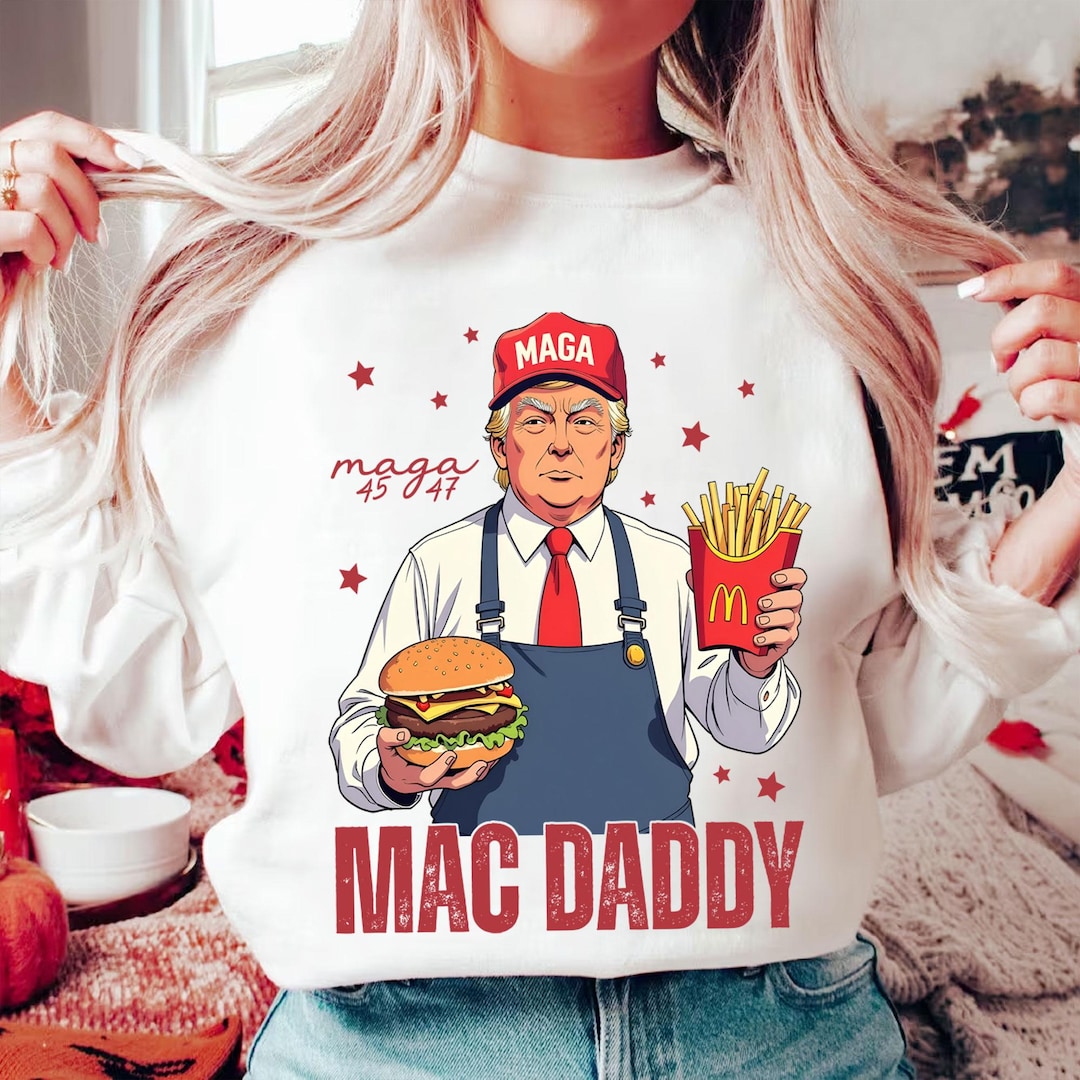 Mac Daddy Trump Fries Png, 2024 Political Png, Trump Mcdonald’s, French ...