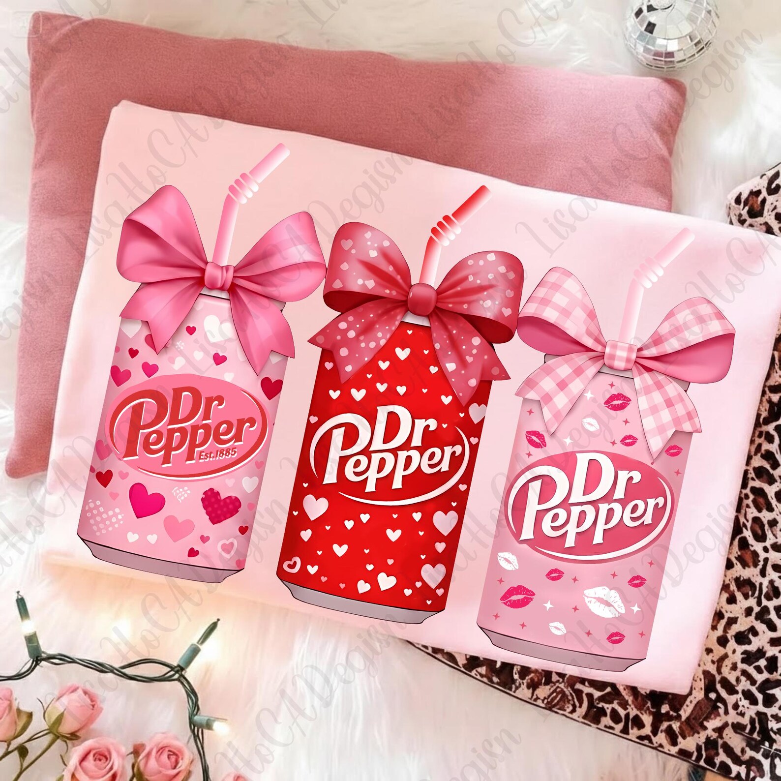 Retro Valentine Soda PNG, Cute Soda Can Valentine Design, Coquette Bow ...
