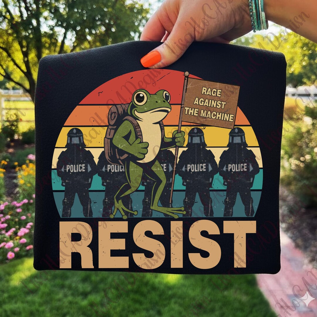 Portland Frog Resist Frog Anti Trump Png, Resist Portland Frog Png, I ...