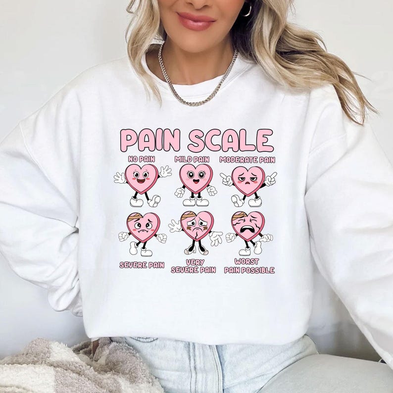 Funny Pain Scale Png, Valentine Nurse Png, Medical Holiday Png ...