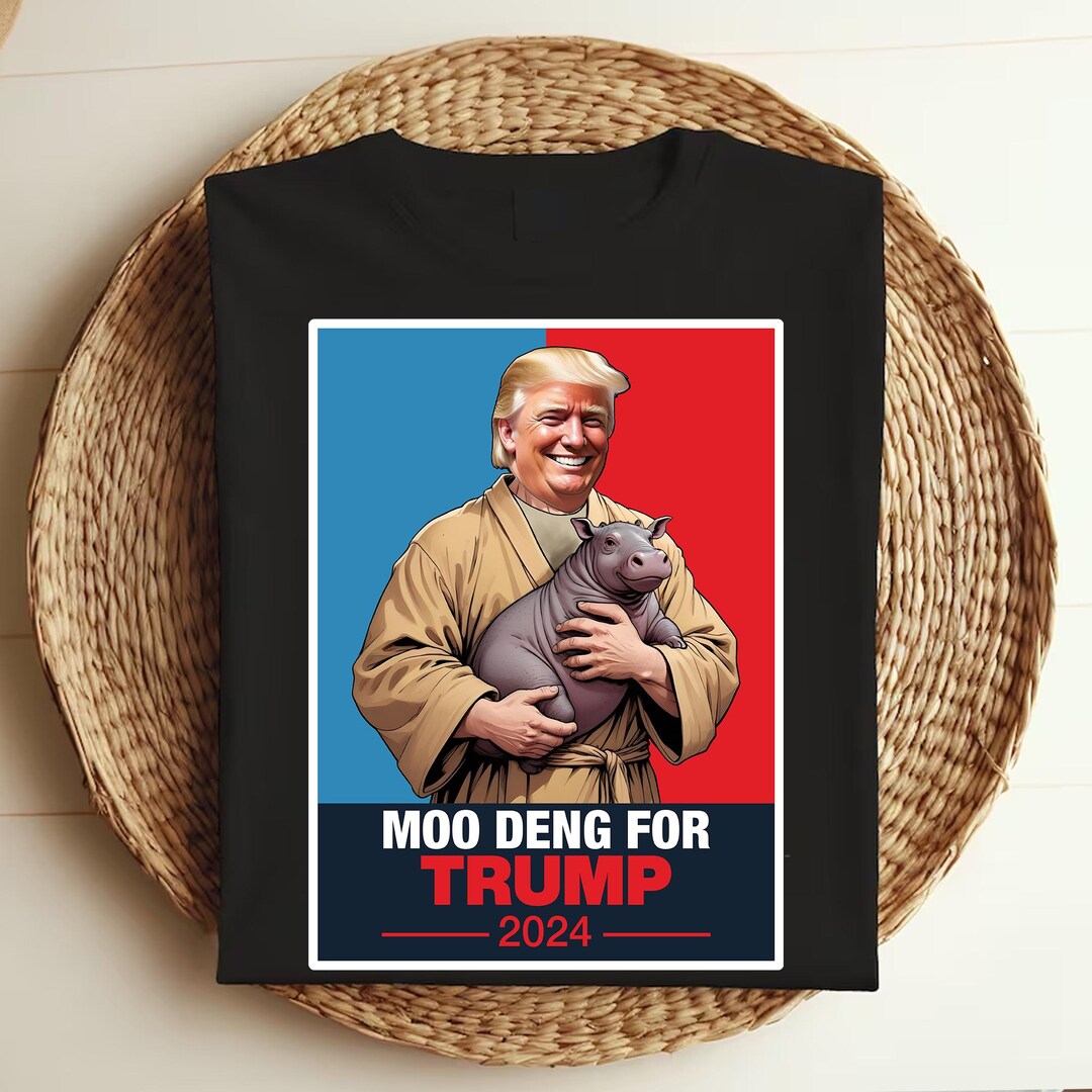 Moo Deng for Trump 2024 Png, Trump Png, Trump Presidential Png, Trump ...