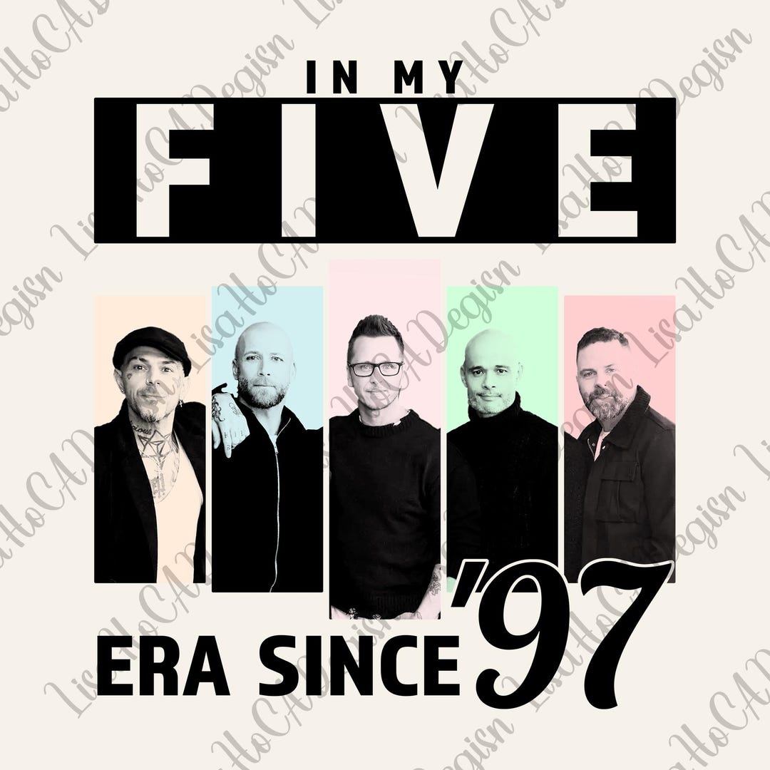 90s Boy Band in My Five Era Since '97 PNG, Retro Pop Music Fan Design ...