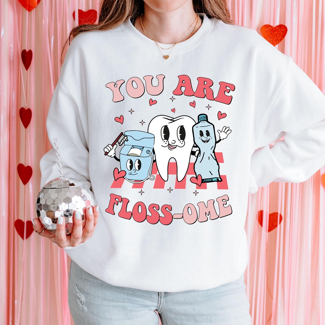 Are Floss-ome Dentist Valentine PNG, Valentine's Day Dental Png, Dental ...