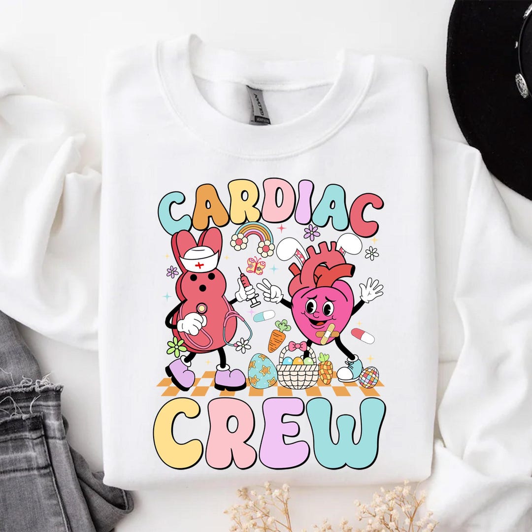 Cardiac Crew Nurse Easter Day Png, Nurse Hanging With My Bunnies Png ...