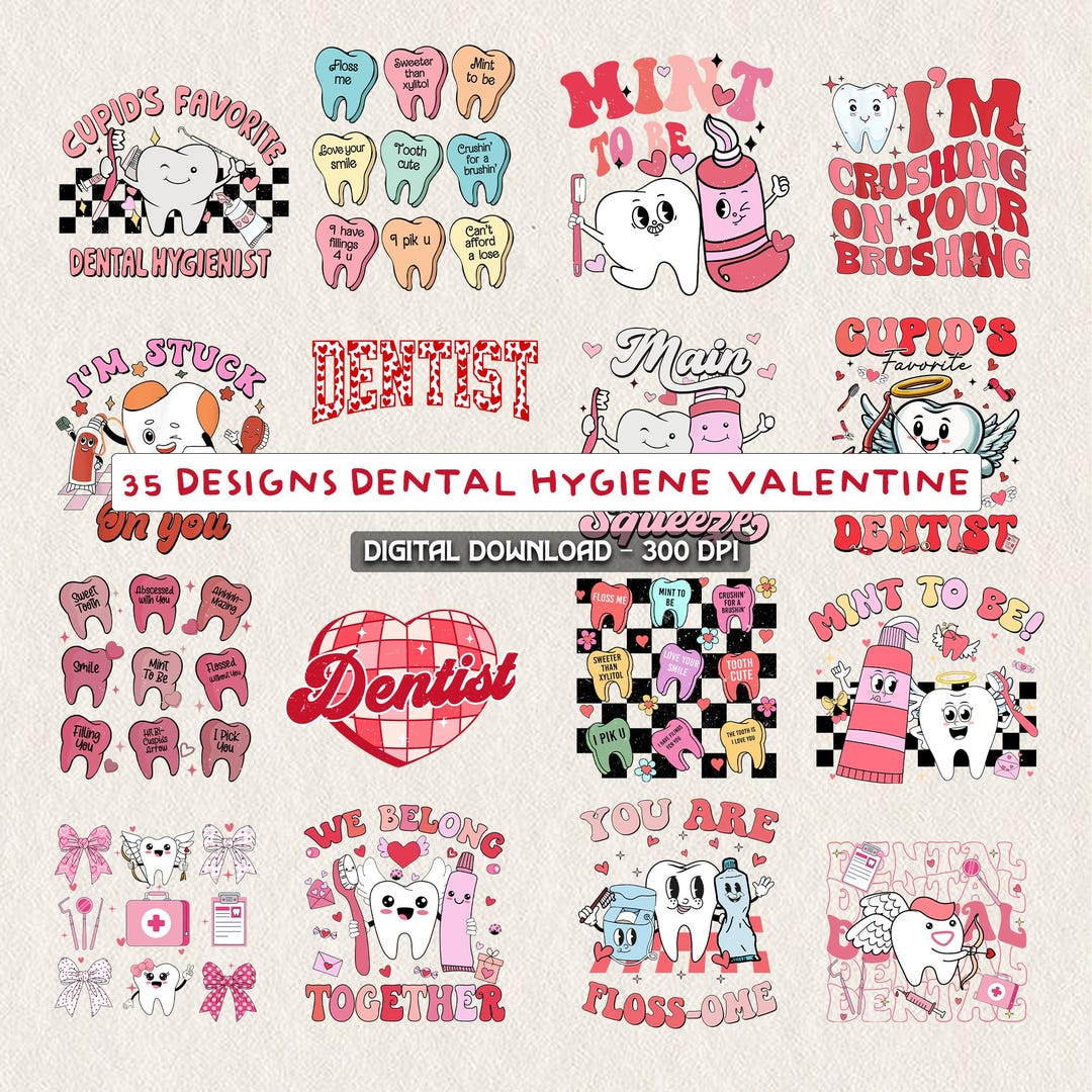 20+ Designs Dental Valentine Png, Valentine's Day Dental Love Png ...