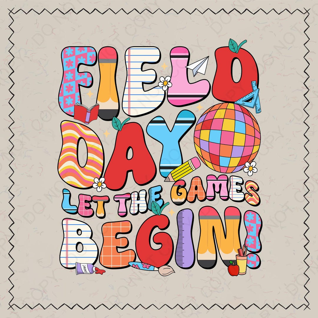 Retro Groovy Field Day Let the Games Begin PNG, in My Field Day Era Png ...