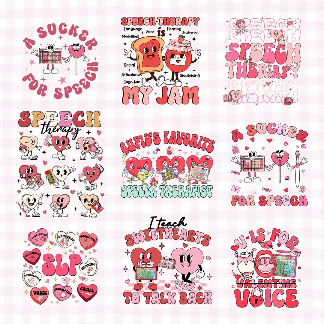 SLP Valentines Day Png, Speech Therapy Valentine Png, Speech Therapist ...