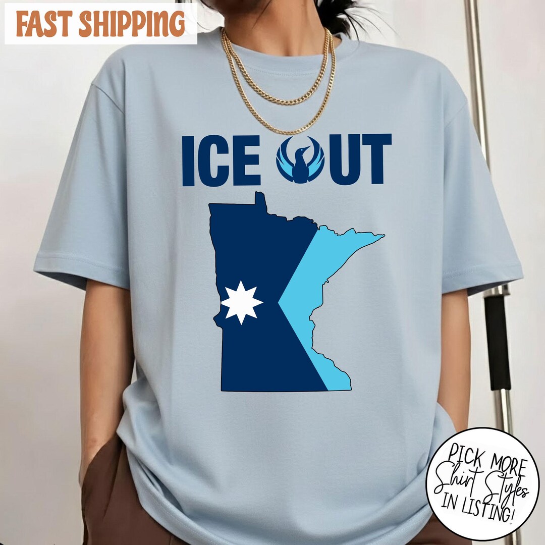 Minnesota Ice Out Shirt, Minnesota Rebel Alliance Political Tee, MN ...