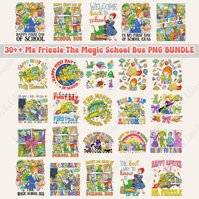 40+ the Magic School Bus Bundle Png, Seatbelt Everyone Png, Ms Frizzle ...