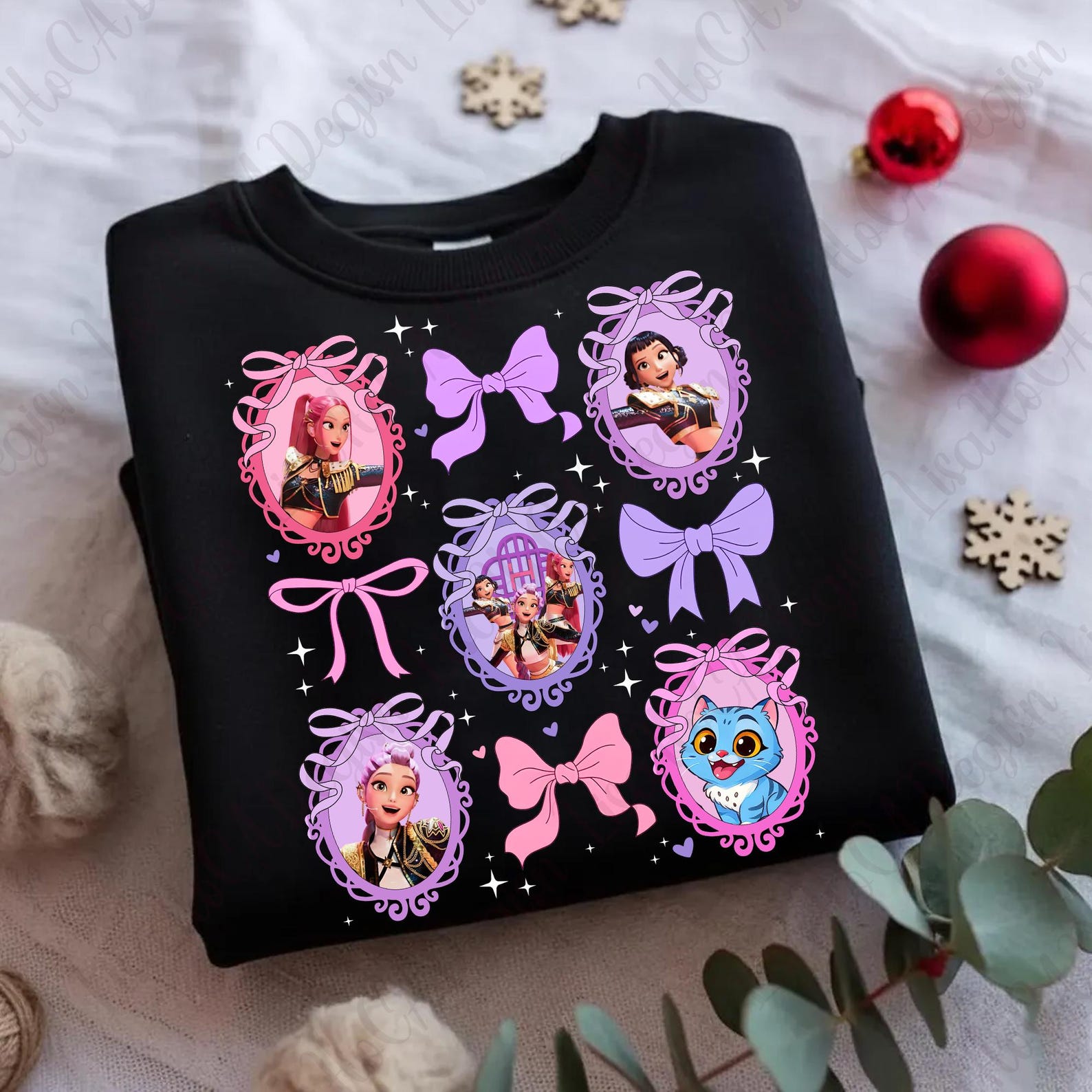 Kpop Demon Hunters Huntrix Mirror Style Png, Kpop Demon Hunters Png ...