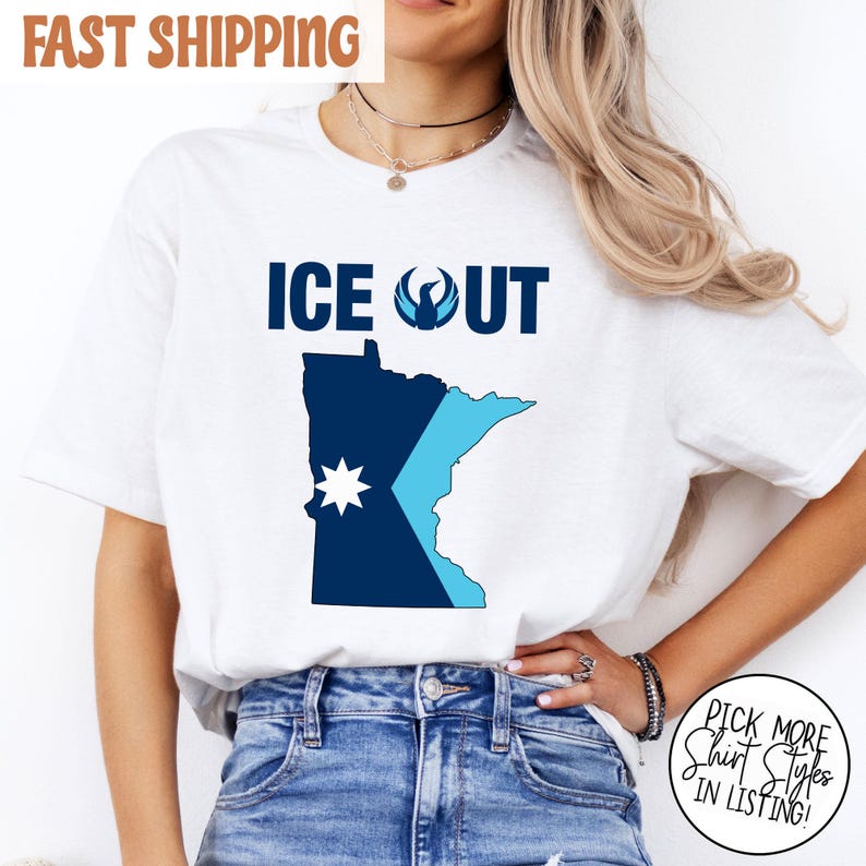 Minnesota Ice Out Shirt, Minnesota Rebel Alliance Political Tee, MN ...
