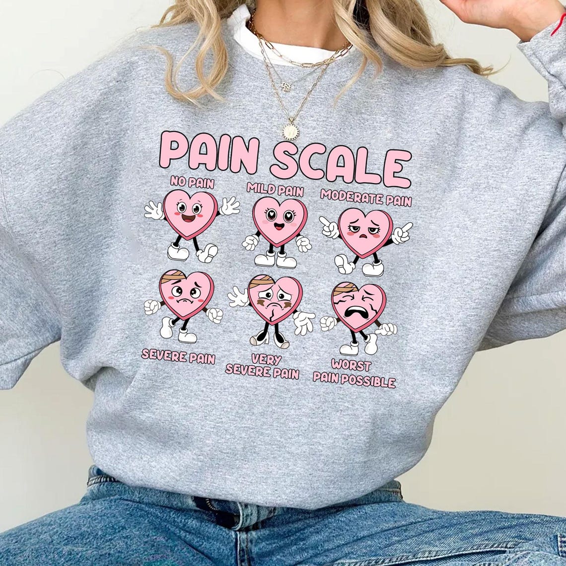 Funny Pain Scale Png, Valentine Nurse Png, Medical Holiday Png ...