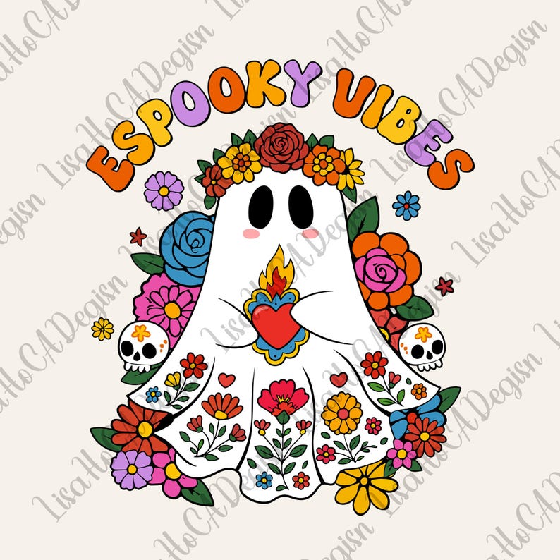 Spooky Mexican Conchas Ghost Halloween PNG, Aqui Espantan Png, Spooky ...