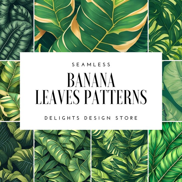 Banana Leaf Print - Etsy