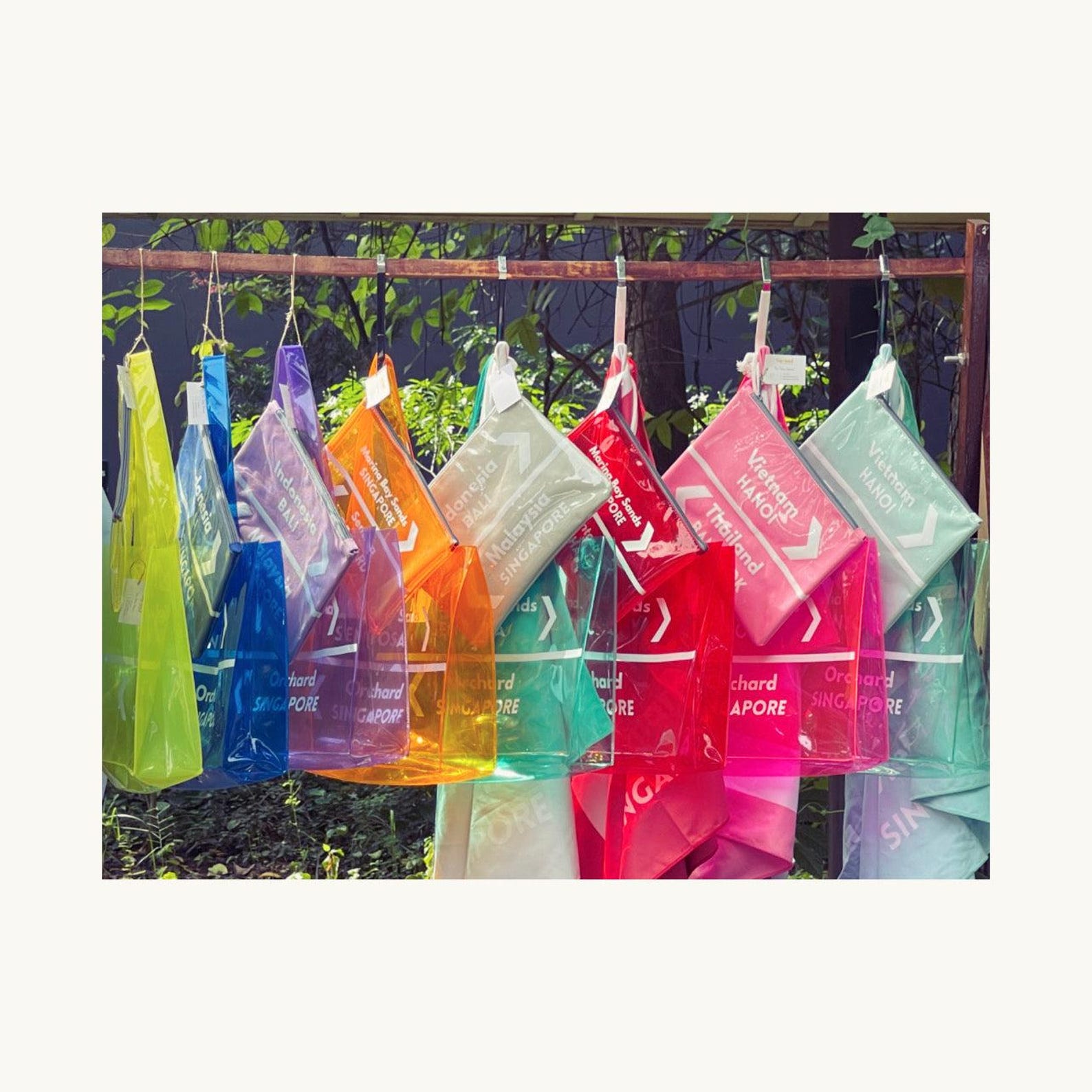 Beach Bag - Transparent and Water Resistant - Singapore Design - Etsy