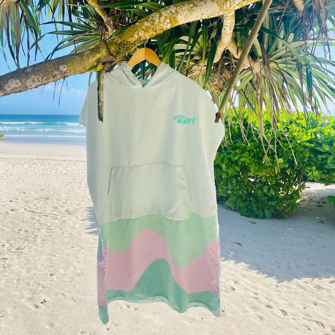 Women Beach Poncho Surf Poncho Compact, Quick Dry & Sand Free Recycled ...