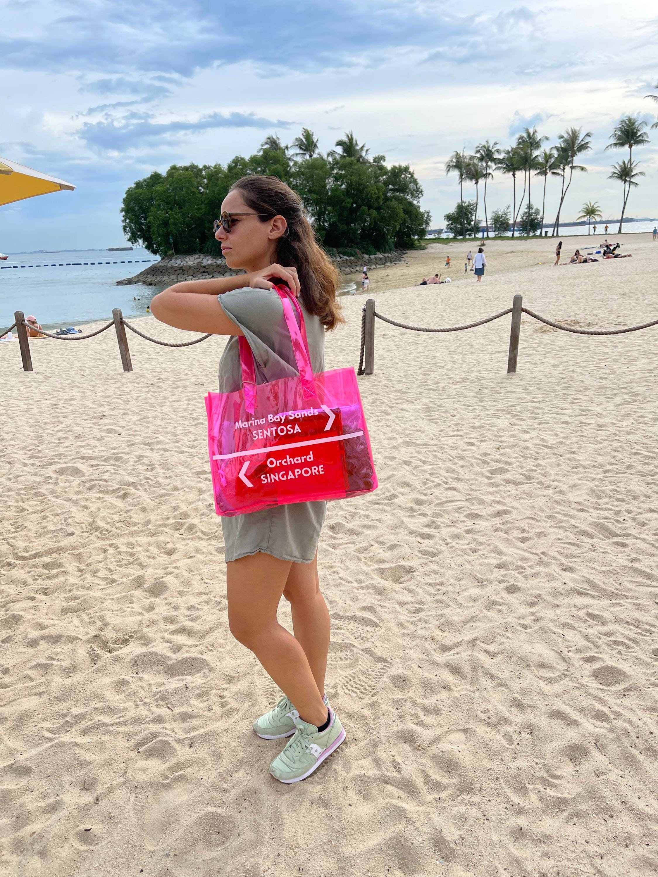 Beach Bag - Transparent and Water Resistant - Singapore Design - Etsy