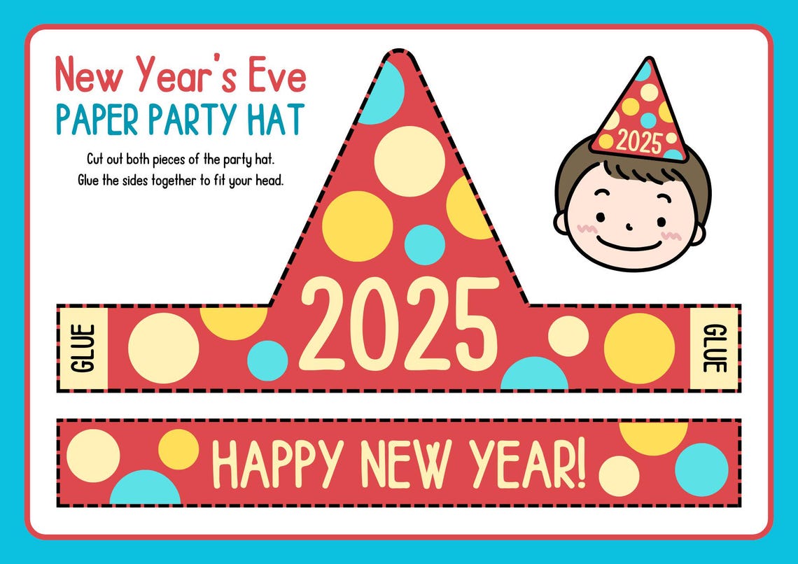 Christmas Paper Crowns for Kids PRINTABLE Paper Hat Headbands Craft ...