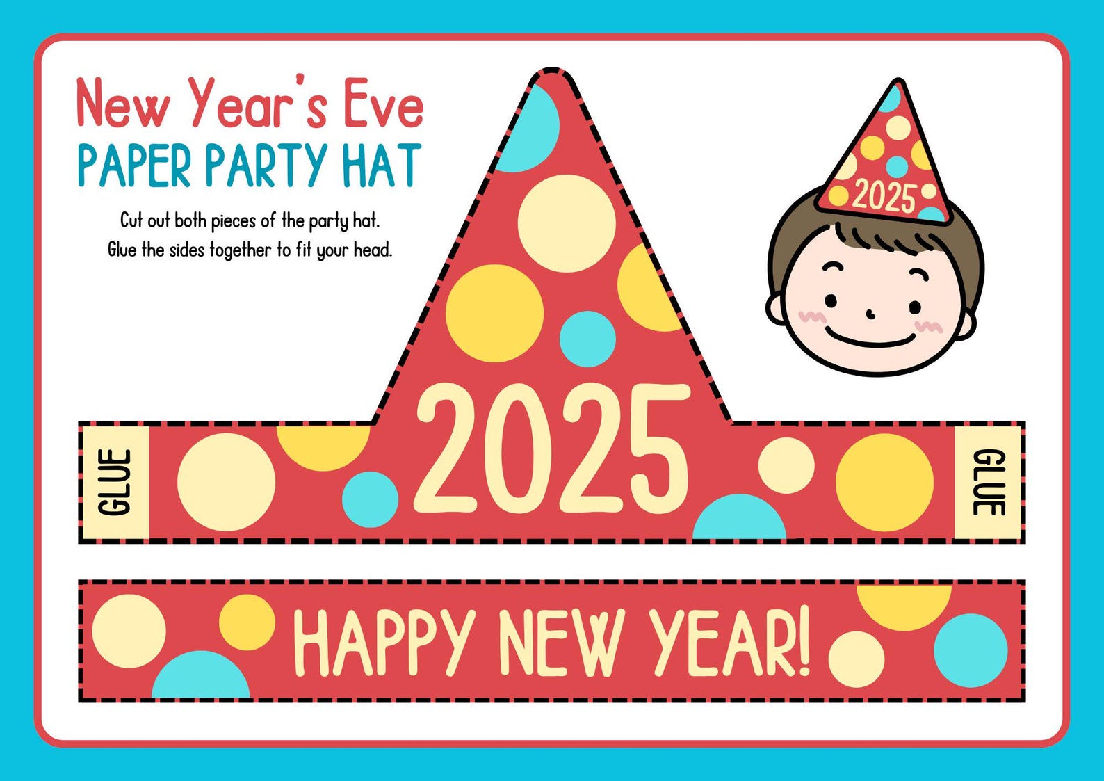 Christmas Paper Crowns for Kids PRINTABLE Paper Hat Headbands Craft ...