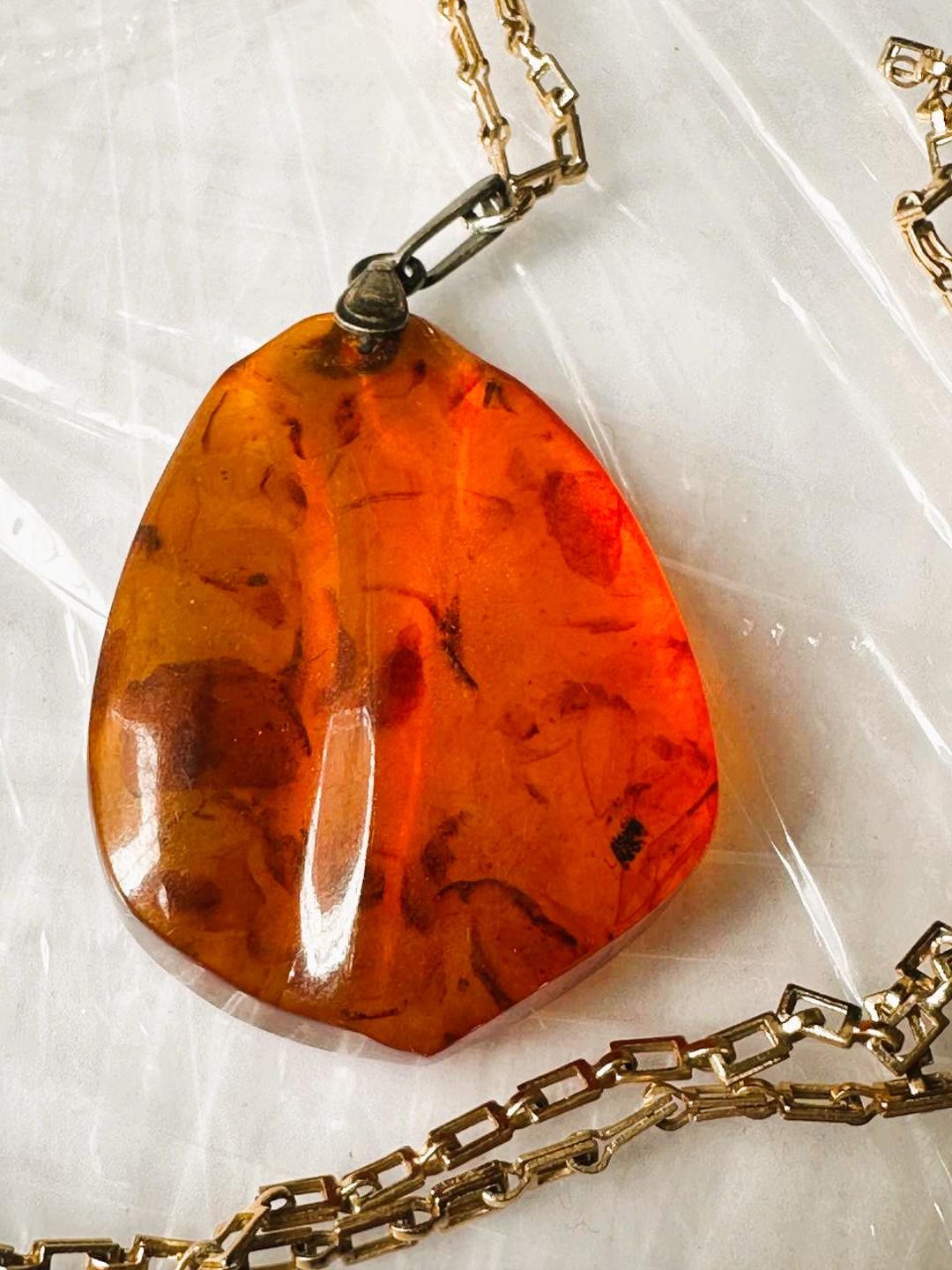 Vintage Baltic Amber Russian Soviet Era 5RK 875 Silver Pendant - Etsy
