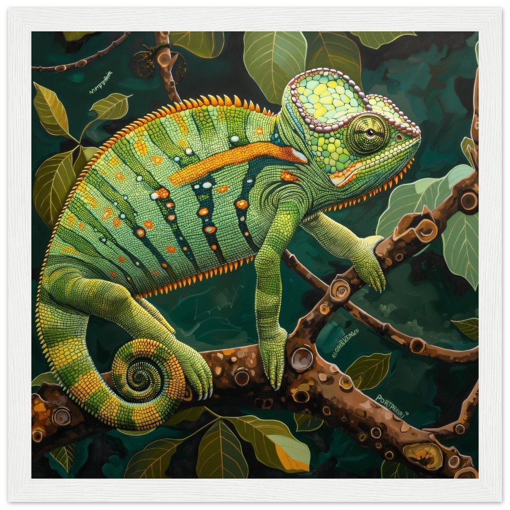 Chameleon in the Canopy - Etsy