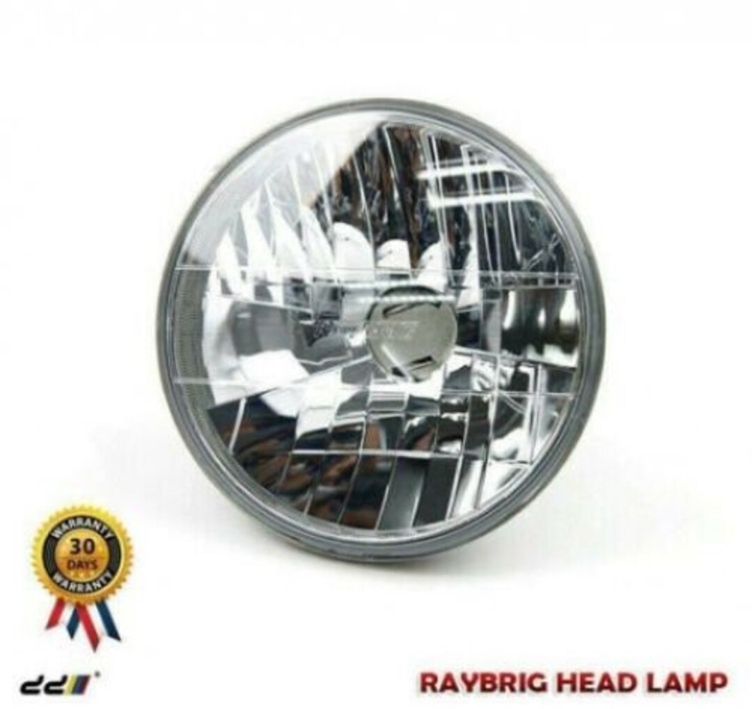 Set RAYBRIG Chrome Round Headlight Lamp Fit Land Cruiser 20 40 60 70 ...