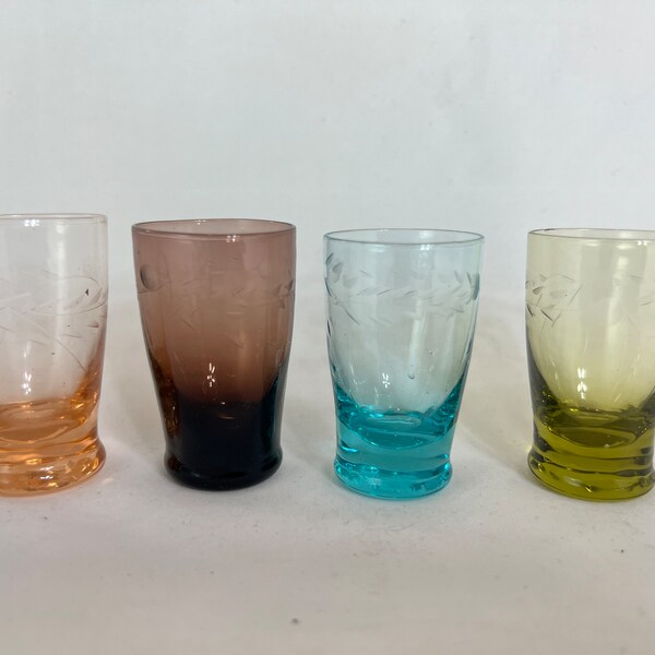 Colored Glassware - Etsy