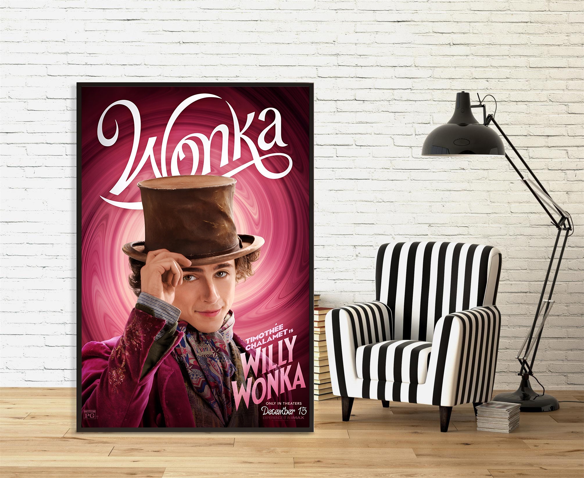 Wonka (2023) Movie Poster Wall Art | Timothe Chalamet Classic Movie ...