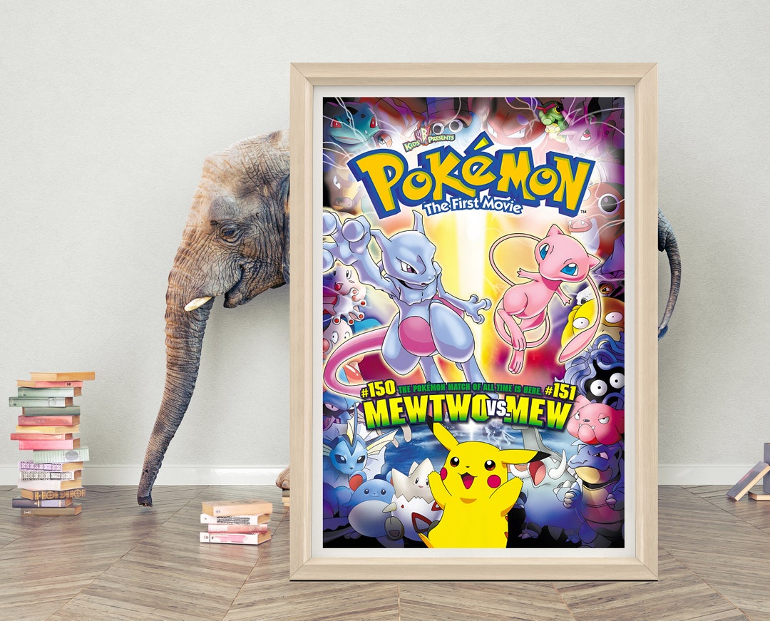 Pokémon the First Movie Poster Wall Art | 2023 Movie Poster | High ...