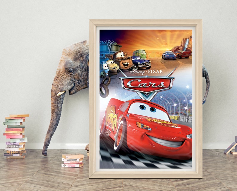 Cars 2006 Movie Poster Wall Art 2023 Movie Poster High Quality Canvas ...