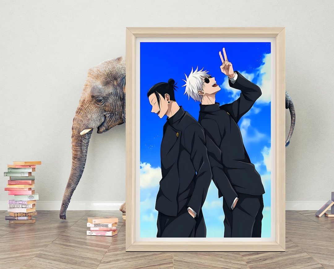 Jujutsu Kaisen Anime Movie Poster | Satoru Gojo and Suguru Geto Poster ...