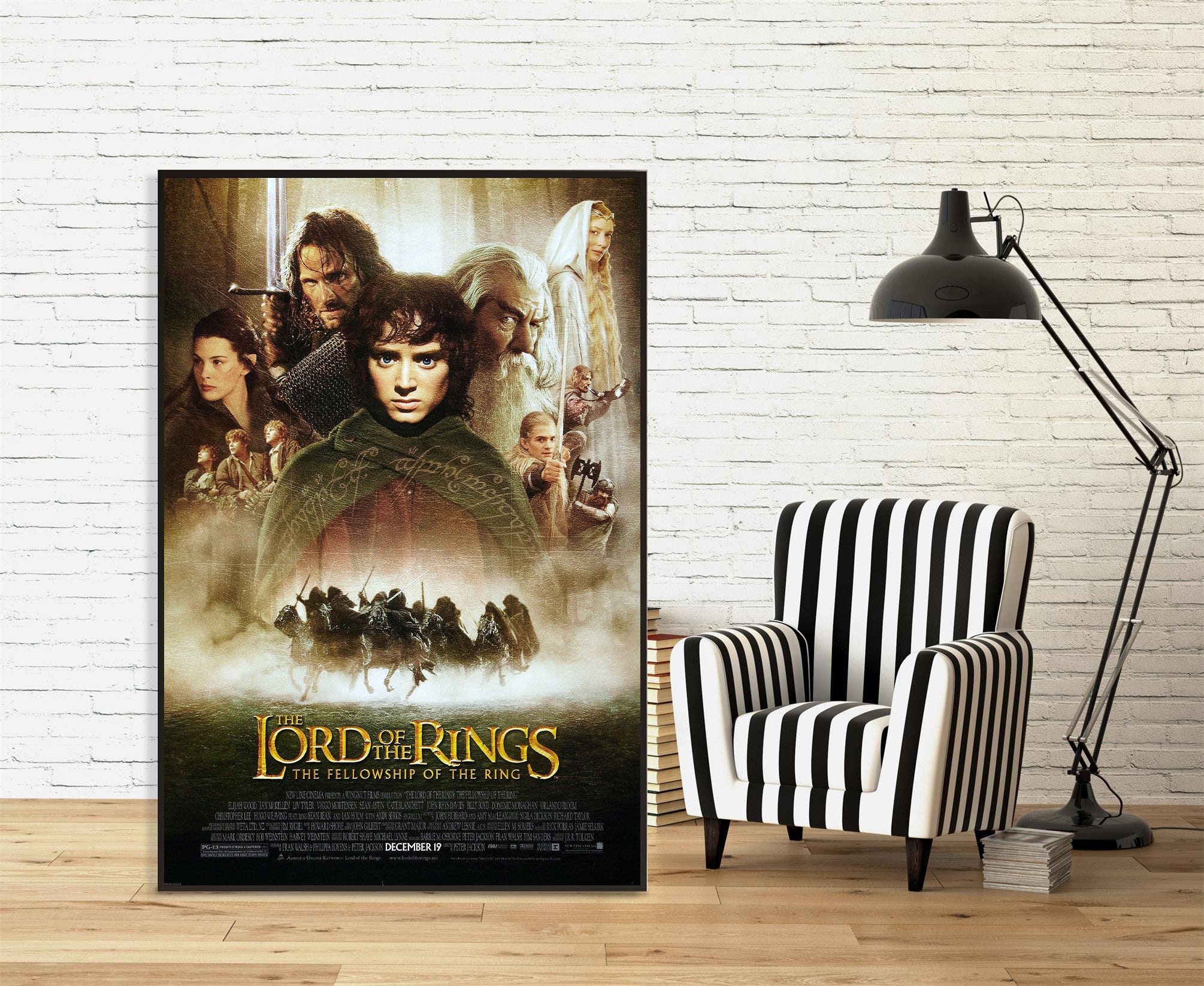 The Lord of the Rings The Fellowship of the Ring Movie Poster Wall Art ...