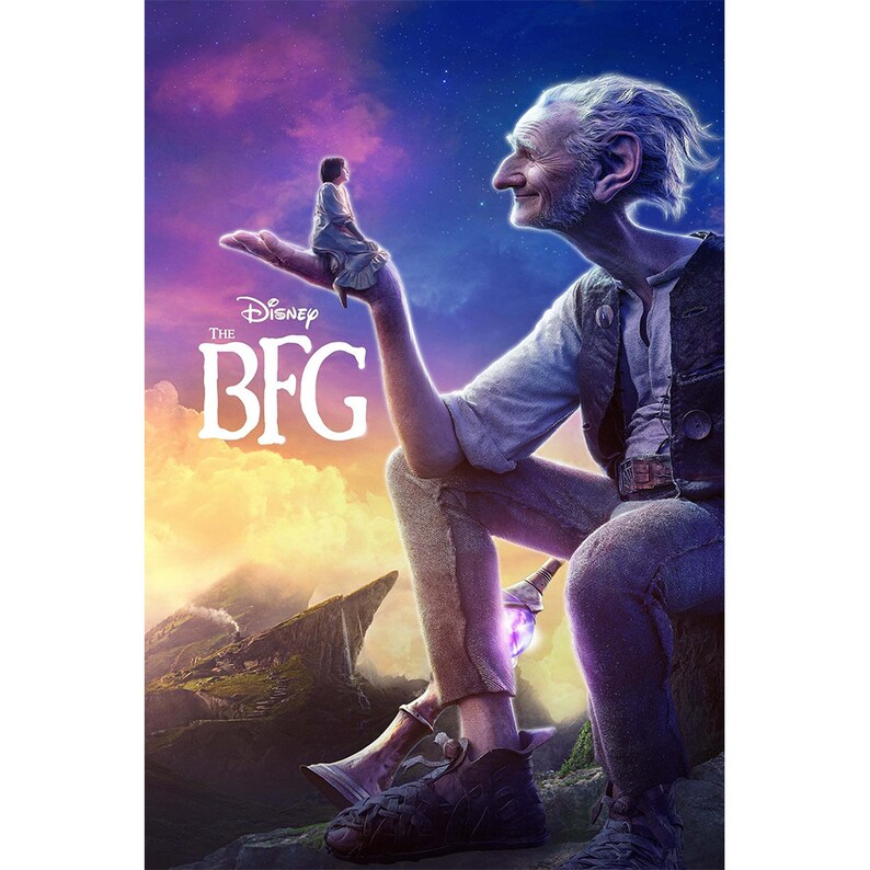 The BFG (2016) Movie Poster| High Quality Canvas Cloth Poster | Classic ...