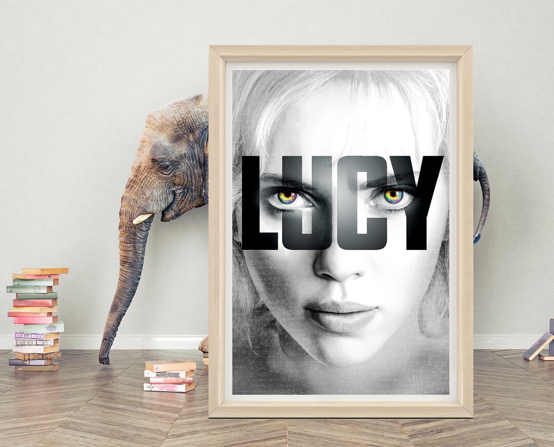 LUCY Movie Poster Wall Art | 2023 Minimalist Movie Poster | High ...
