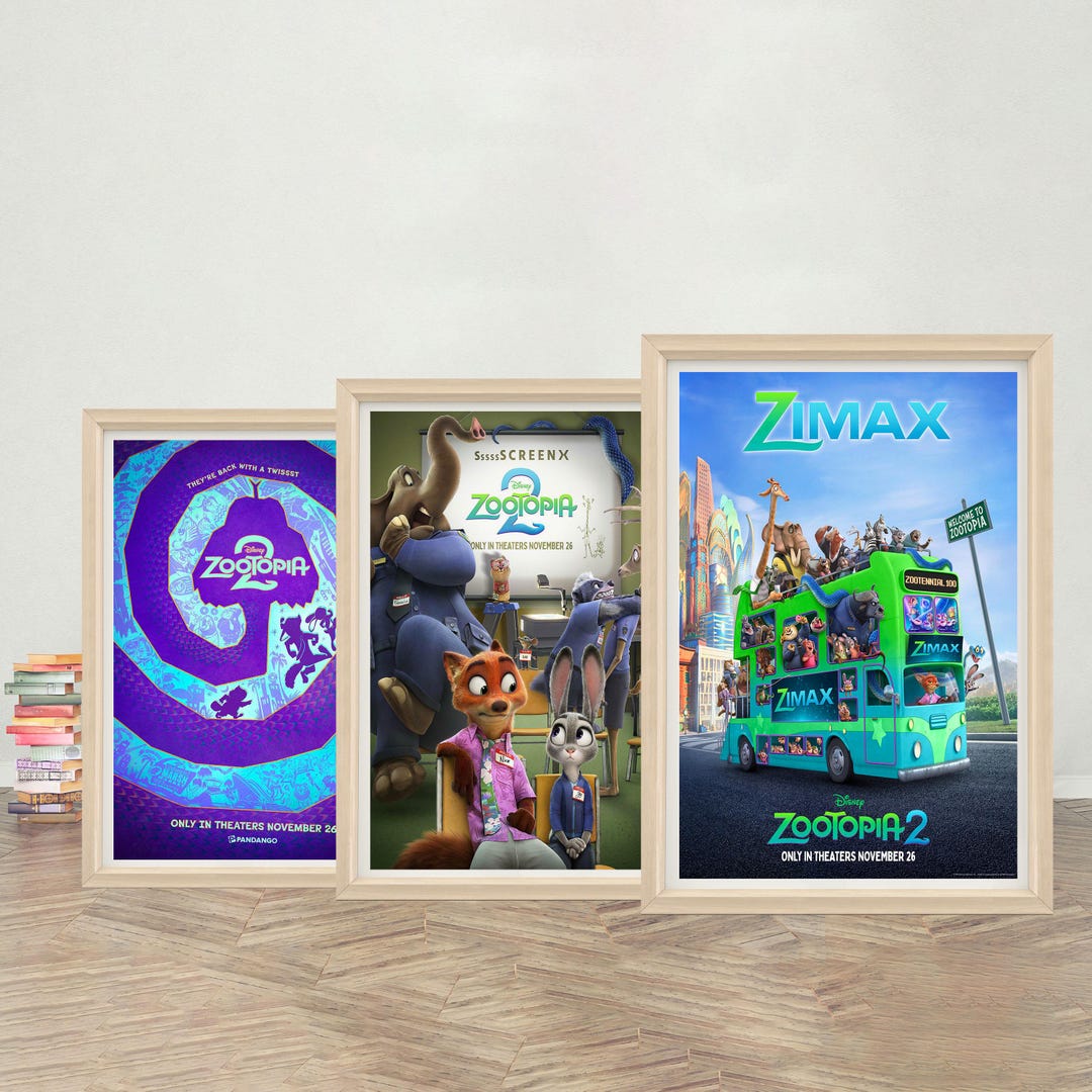 Zootopia 2 Film Poster Wall Art | Classic Anime Movie Poster | High ...