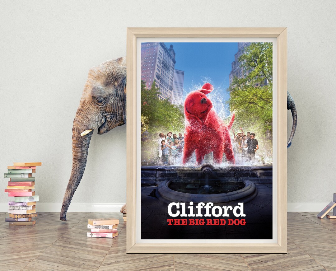 Clifford the Big Red Dog Movie Poster Wall Art | High Quality Canvas ...