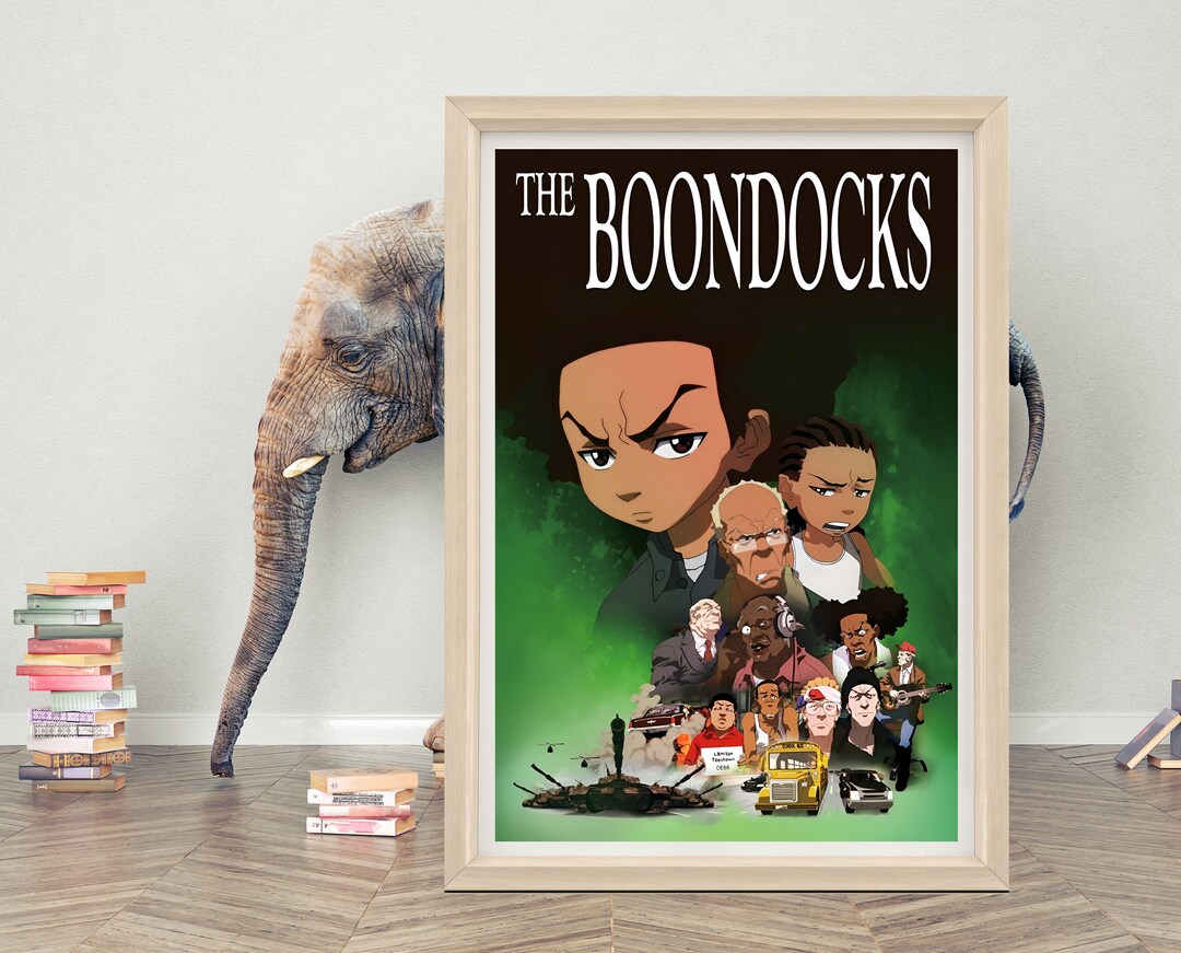 The Boondocks Poster | Classic Anime Movie Poster | High Quality Canvas ...