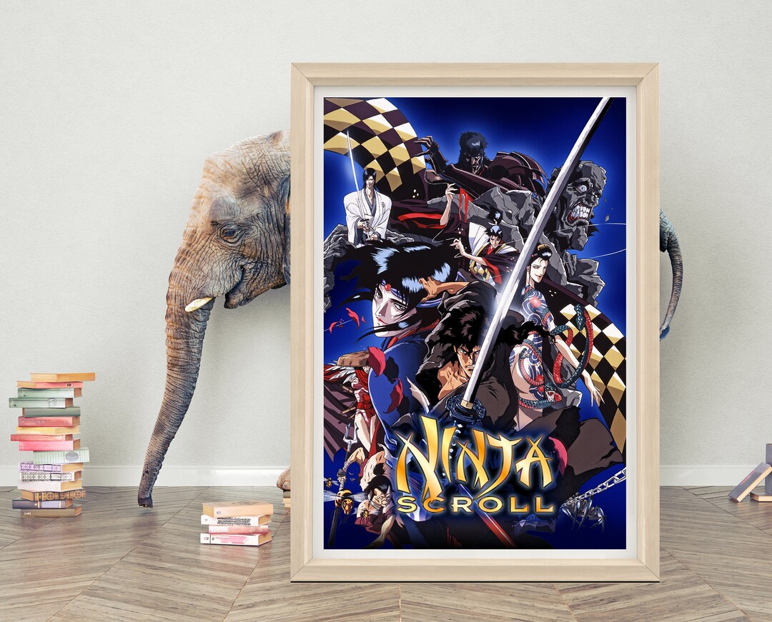 Ninja Scroll 1993 Movie Poster Wall Art 2023 Minimalist - Etsy