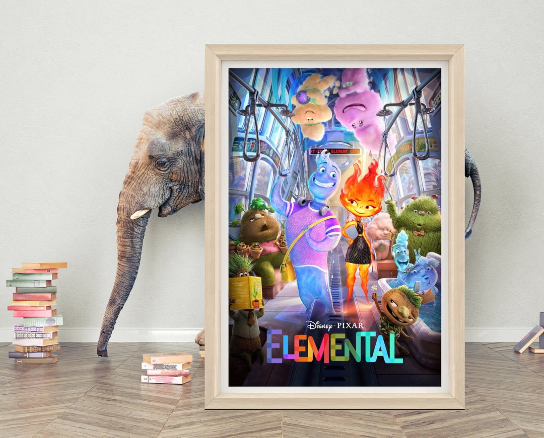 Elemental Movie Poster Wall Art | 2023 Movie Poster | High Quality ...