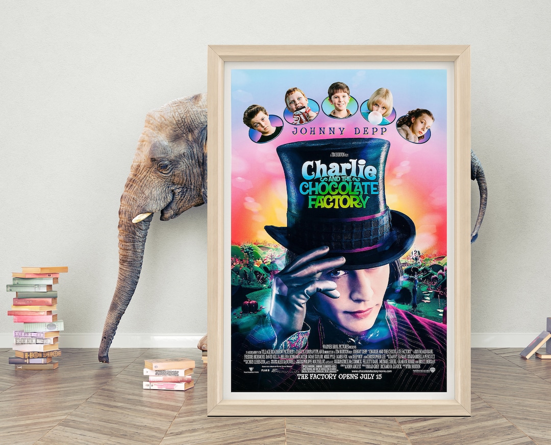 Charlie and the Chocolate Factory Poster Wall Art | High Quality Canvas ...