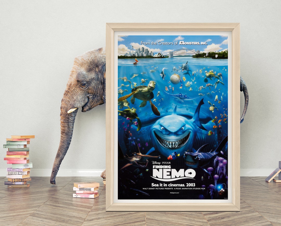 Finding Nemo Anime Movie Poster Wall Art | Finding Nemo Classic Movie ...
