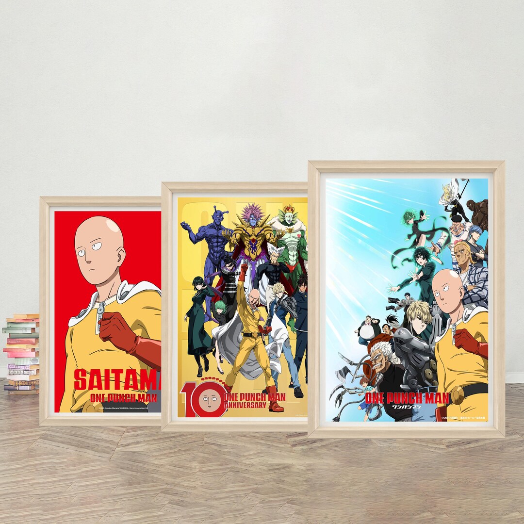 One-punch Man Season 3 Poster Wall Art | Minimalist Anime Poster | High ...